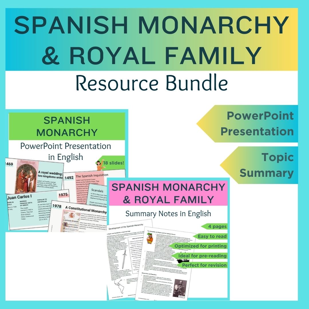 Spanish Monarchy and Royal Family: Resource Bundle - Sail Through Spanish