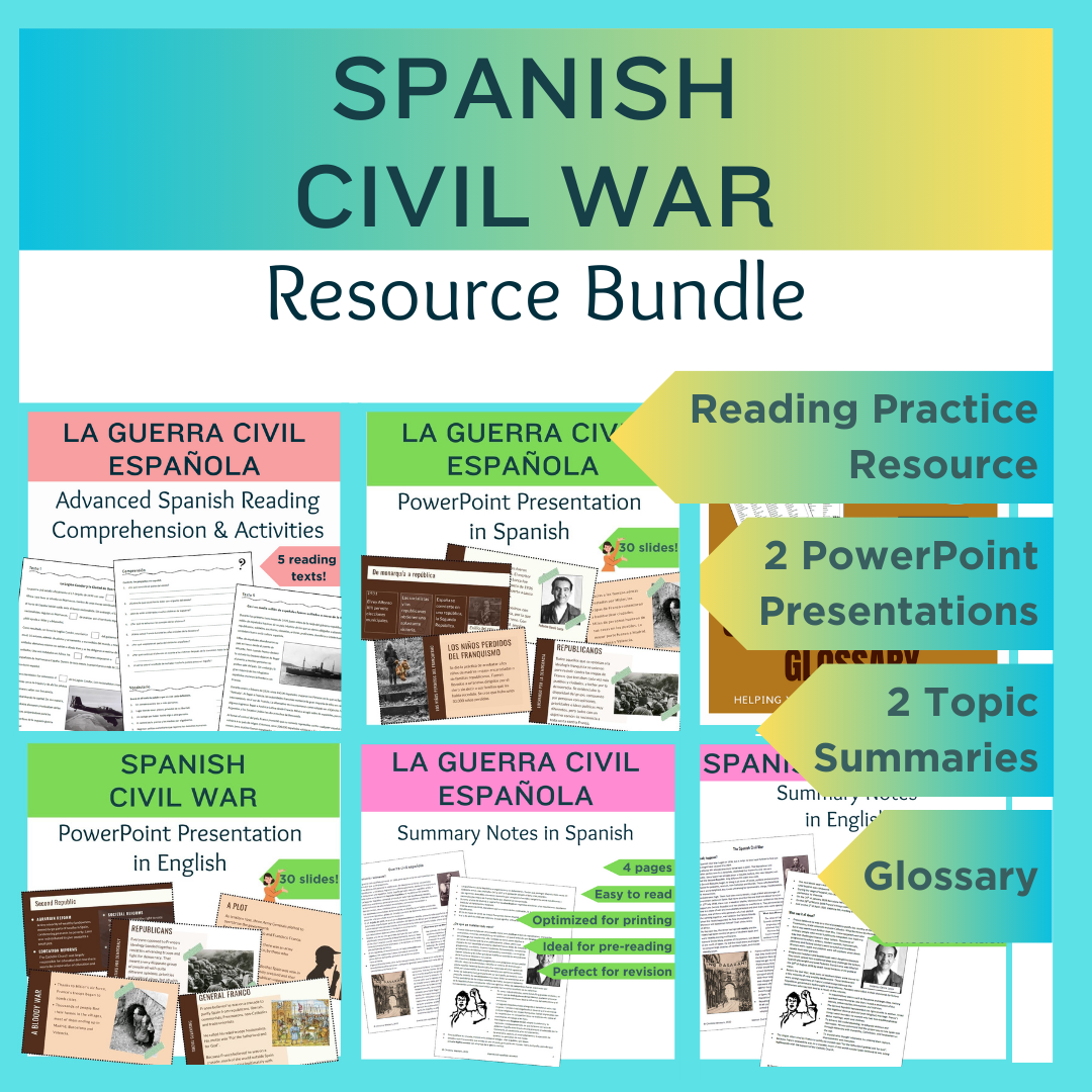 Spanish Civil War: Resource Bundle - Sail Through Spanish