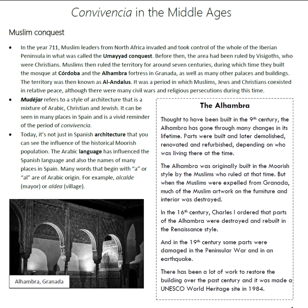 Cultural Integration: A summary (in English) - Sail Through Spanish