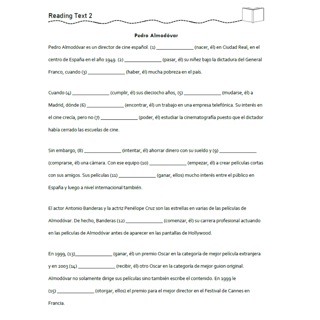 Spanish Reading Comprehension: El tiempo libre - Sail Through Spanish