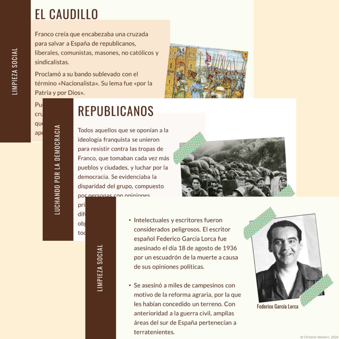 La guerra civil española: PowerPoint Presentation (in Spanish) - Sail ...