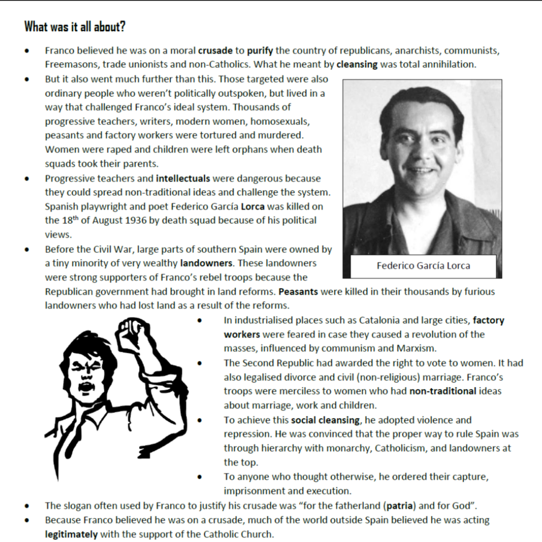 Spanish Civil War: A Summary (in English) - Sail Through Spanish