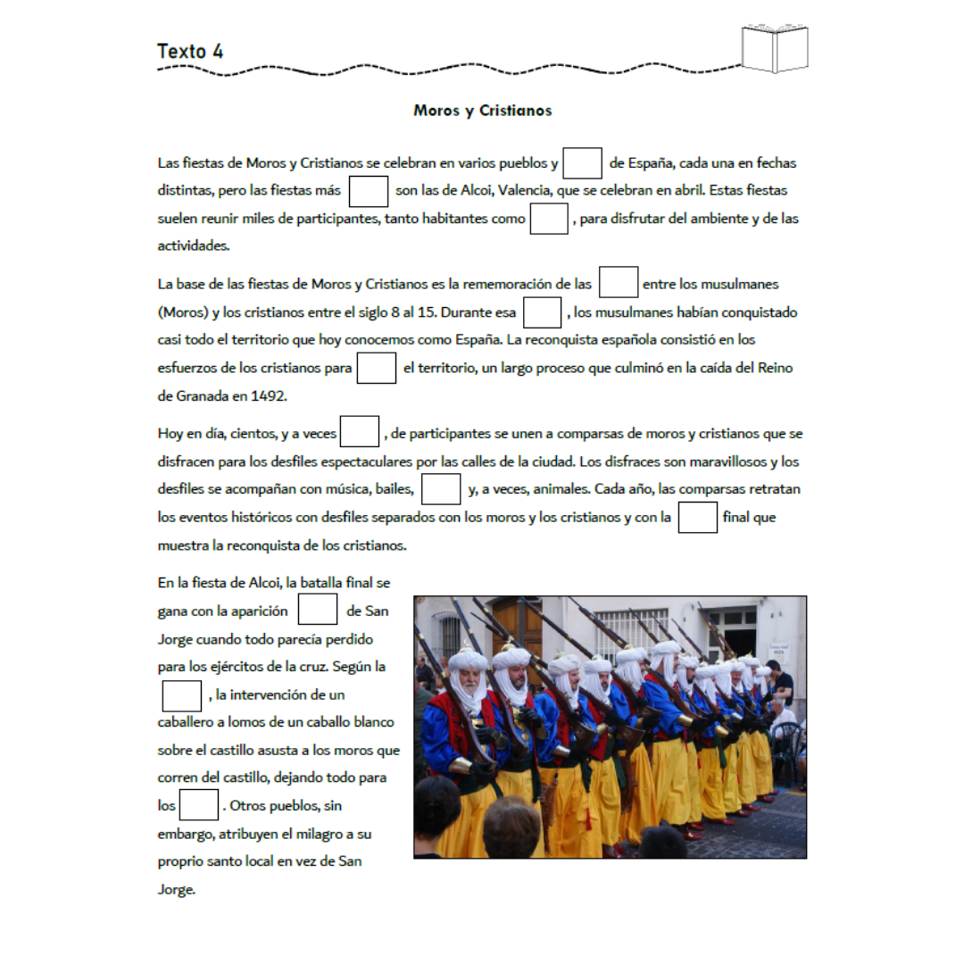 Spanish Reading Comprehension: Spanish Festivals - Sail Through Spanish