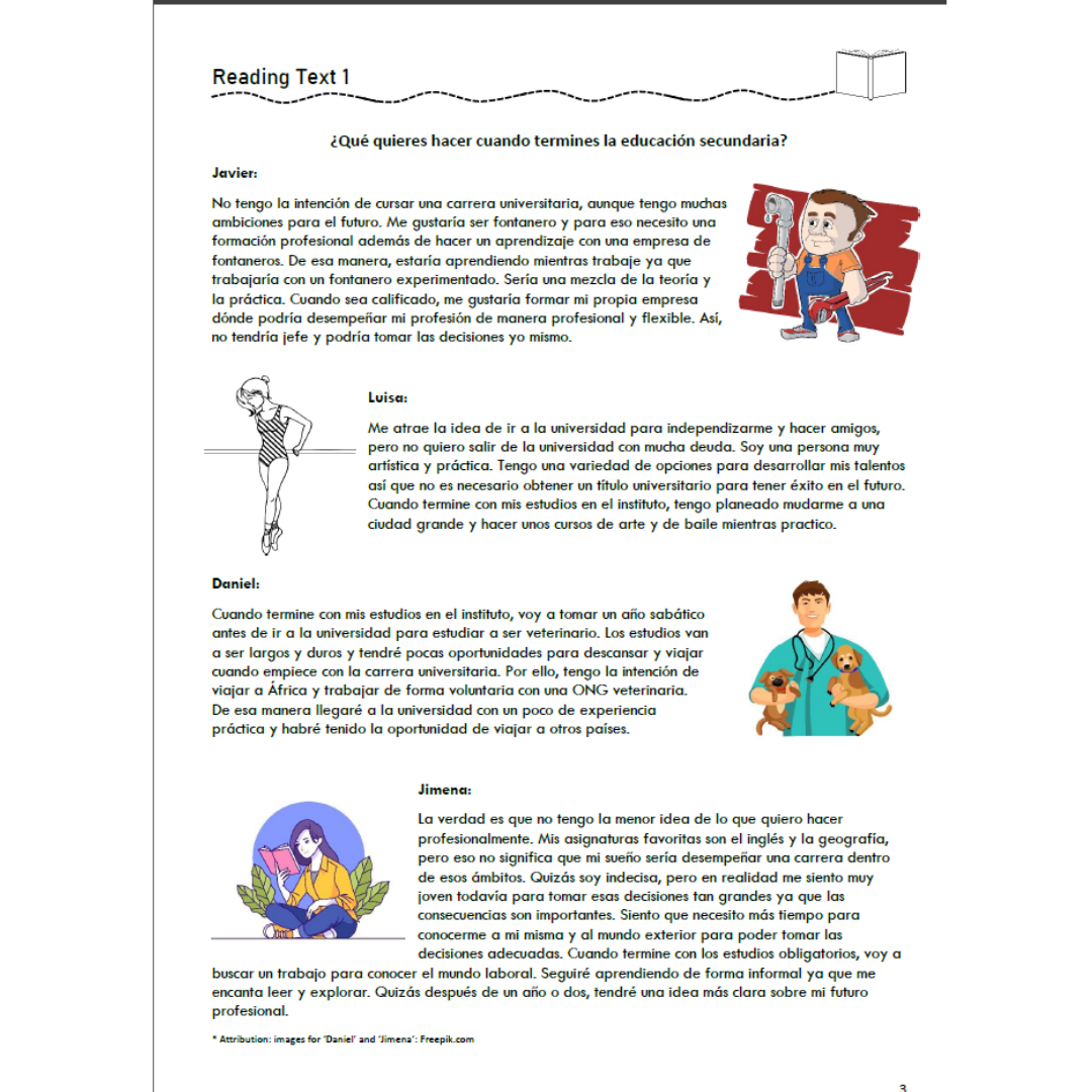 Spanish Reading Comprehension: La educación universitaria y la ...