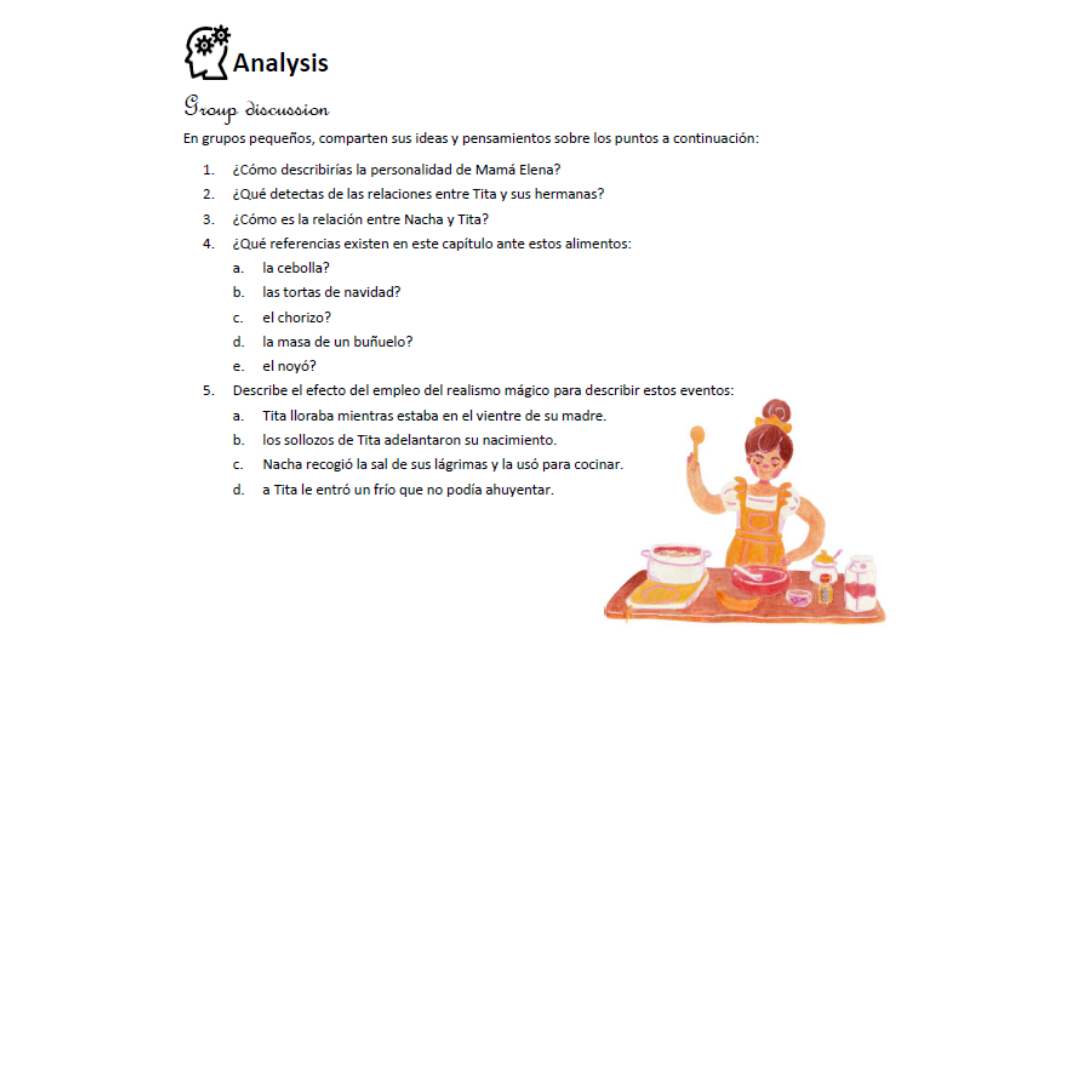 Como agua para chocolate: A Study Guide - Sail Through Spanish