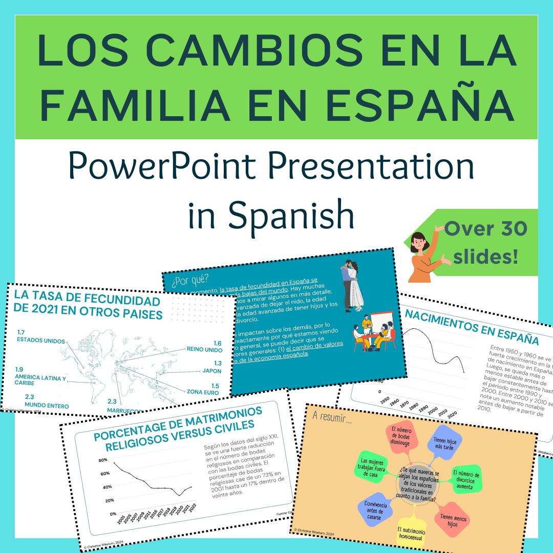 Los cambios en la familia en España: PowerPoint Presentation (in ...
